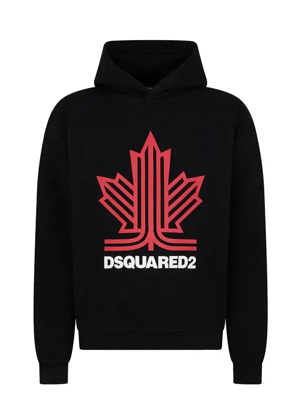 Dsquared2 Ski Leaf Hoodie - Black
