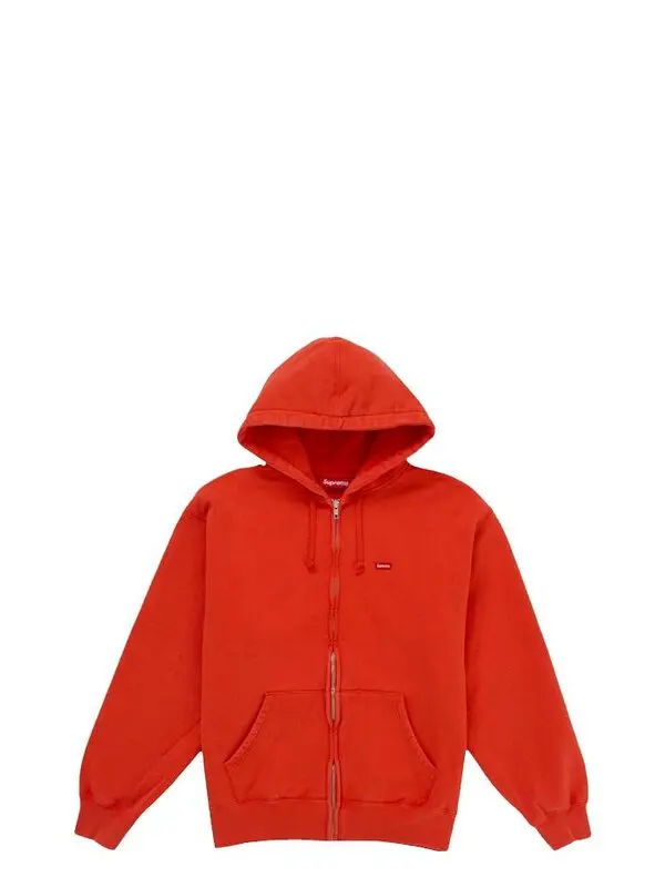 Supreme Small Box Zip Up Hooded Sweatshirt - Orange