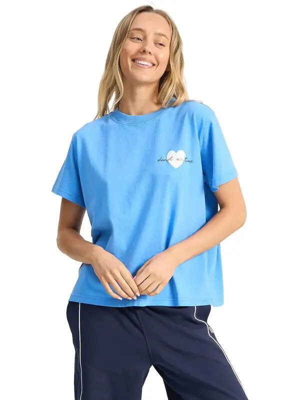 BONDI ACTIVE Head Over Heels Tee - Blue