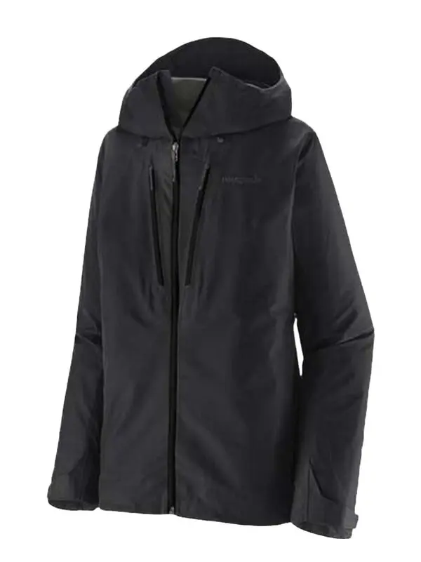 Patagonia Long Sleeve Hooded Jacket With Monogrammed Pattern - Black