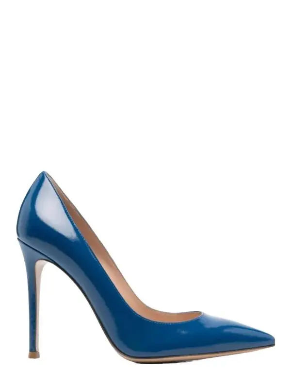 GIANVITO ROSSI 105mm Pointed Toe Pumps - Blue