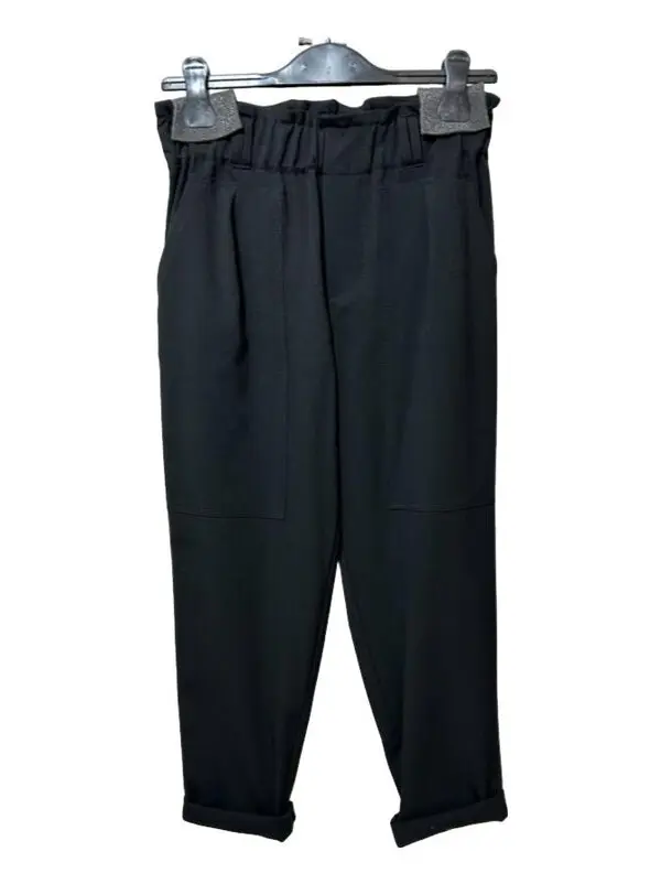 RUNDHOLZ BLACK LABEL Elastic Waist Casual Pants - Black