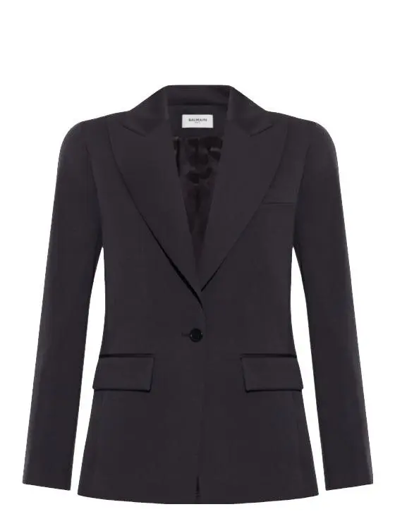 Balmain Long Sleeve Blazer - Black