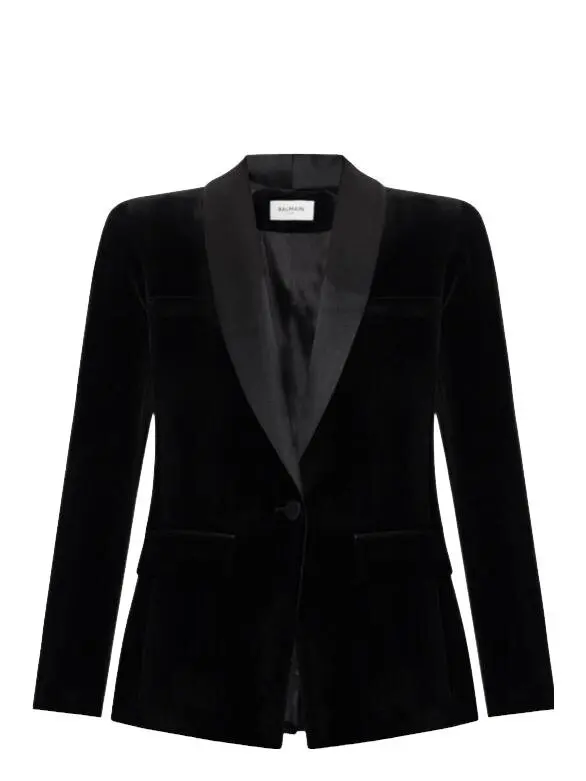 Balmain Long Sleeve Blazer - Black