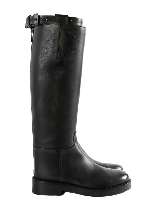 ANN DEMEULEMEESTER Round Toe Tall Boots - No