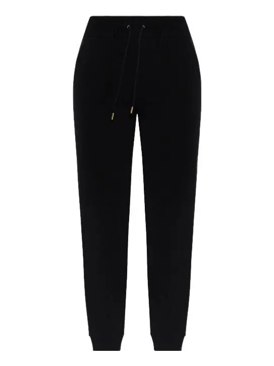 Balmain High-rise Jogger Pants With Drawstring Waist - Black