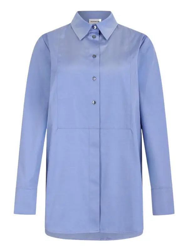 P.a.r.o.s.h Color-block Long-sleeve Shirt - Blue