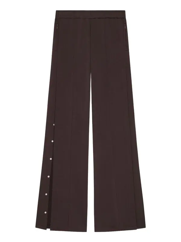 COURREGES Interlock Press-stud Track Pants - Chocolate