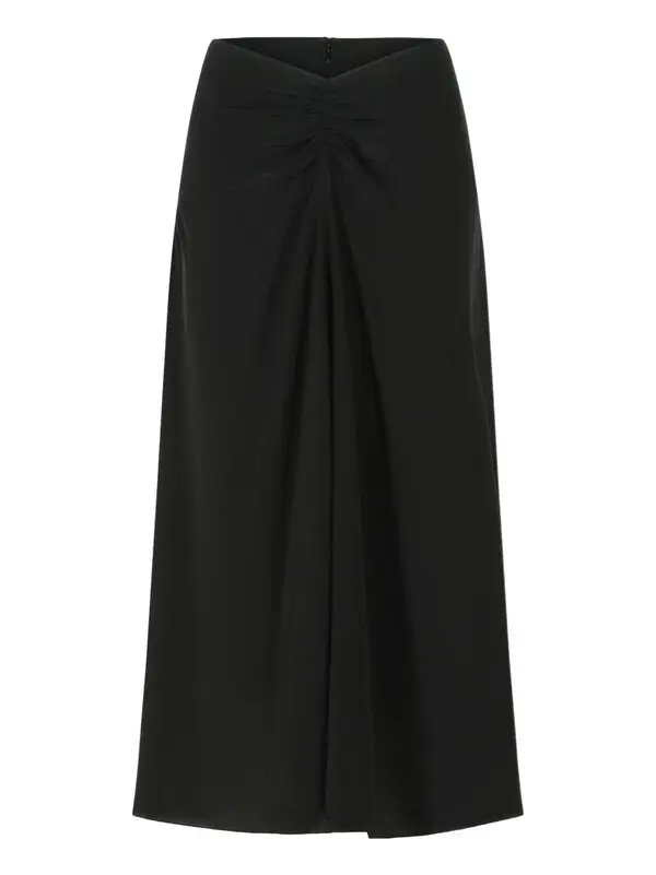 Isabel Marant Étoile Pleated Midi Skirt - Black