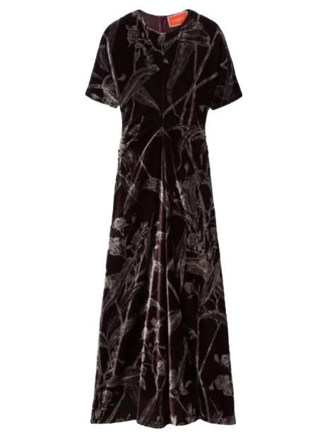 La DoubleJ Angelica Floral-print Dress - Black