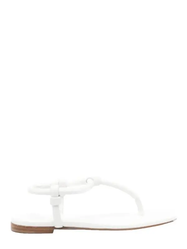 GIANVITO ROSSI Leather Sandals - White