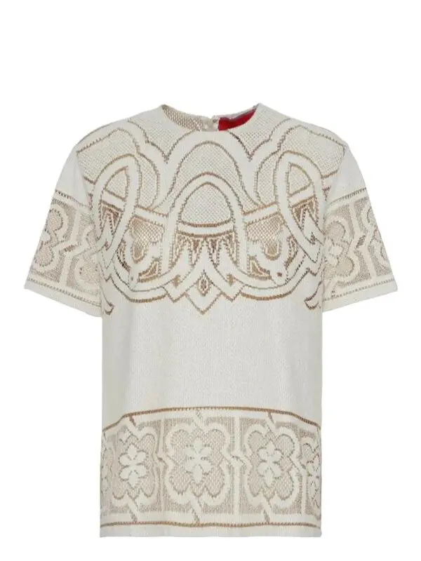 La DoubleJ Embroidered T-shirt - White