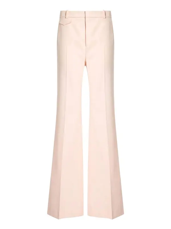 Chloé Belted Wide-leg Trousers - Pink