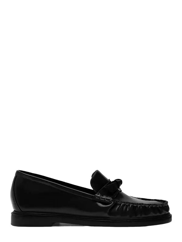 ALEXANDRE BIRMAN Clarita Laser Loafer In Box Shine Leather - Black