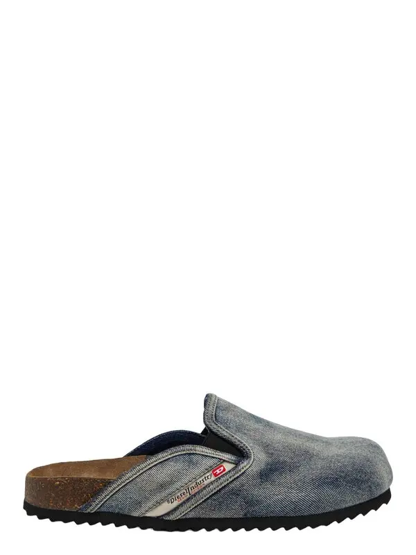 DIESEL® D-woodstock Denim Mules - Blue