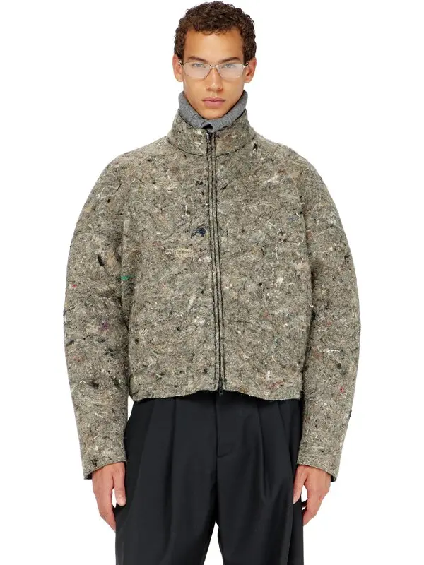 DIESEL® Upcycled Felted Jacket - Grey