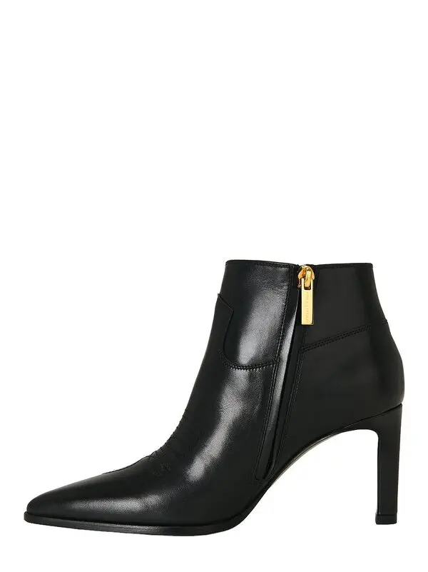 NILI LOTAN Lucinda Stiletto Ankle Boots - Black