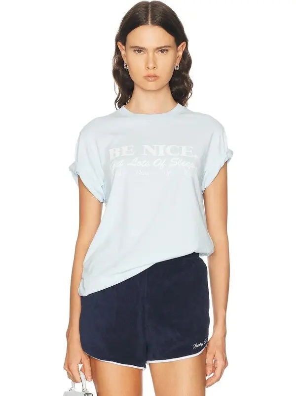 Sporty & Rich Be Nice" T-shirt - Mist