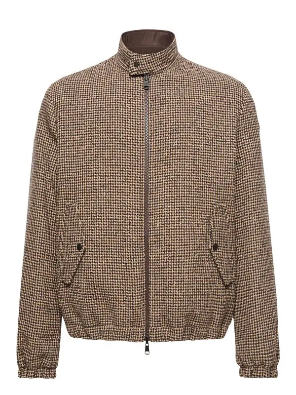 Moncler Ebrodel Reversible Down Shirt Jacket - Brown