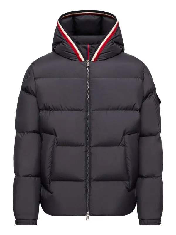 Moncler Short Hooded Down Jacket - Blue