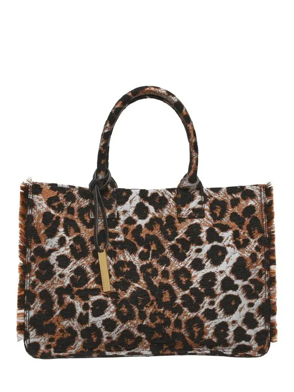 Vince Camuto Zhury Tote Bag - Spotted Leopard