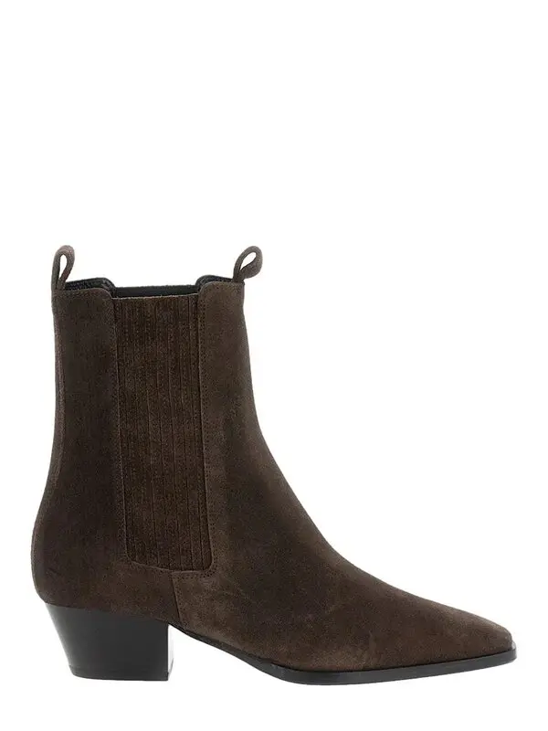 AeydĒ Agata Cow Suede Leather Moka - Marrone