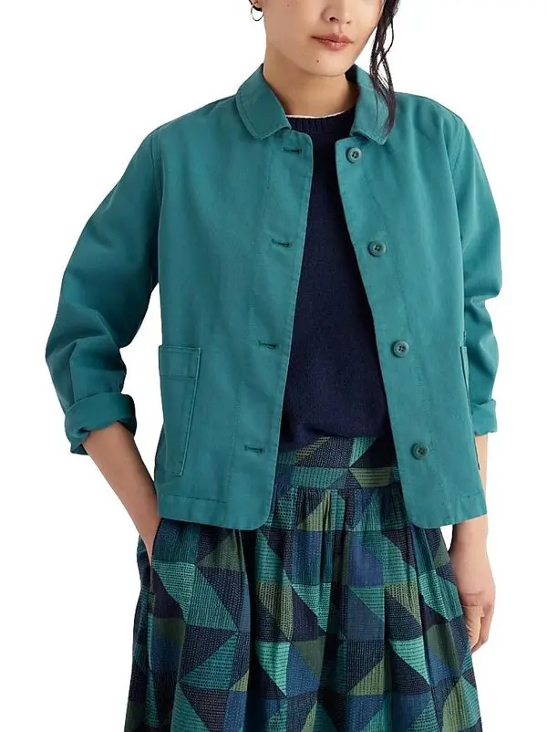 SEASALT CORNWALL Coombe Lane Collared Jacket - Estuary