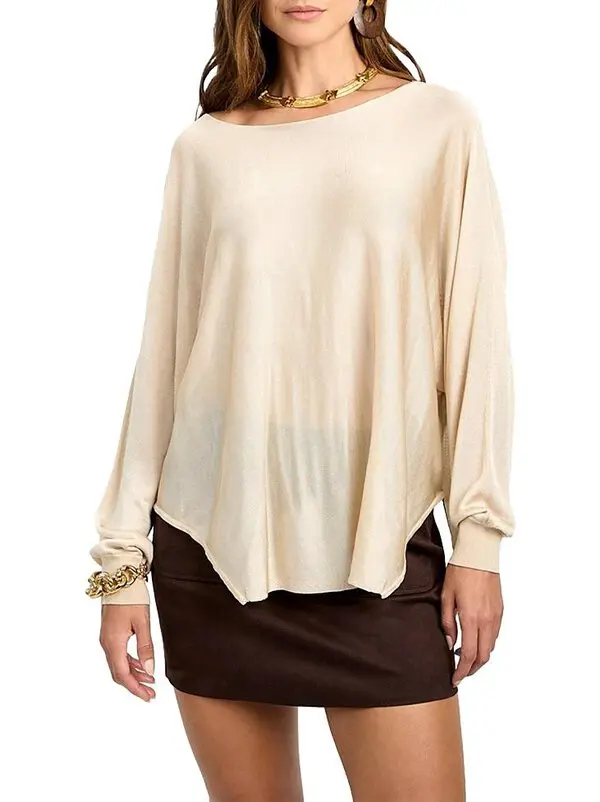 Trina Turk Long Sleeve Pullover - Almond