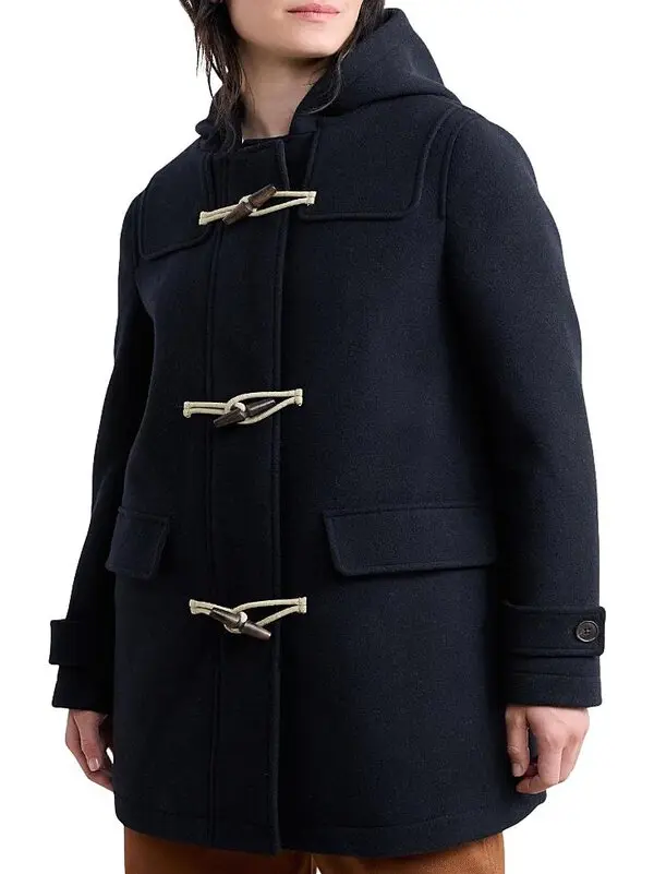 SEASALT CORNWALL Cardinham Duffle Coat - Maritime