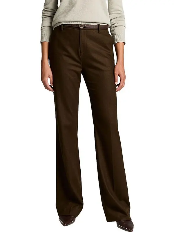 Vince Wool Blend Flare Pants - Cypress