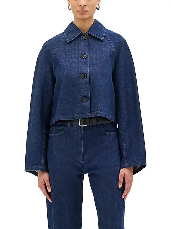 Another Tomorrow Denim Blouson - Indigo