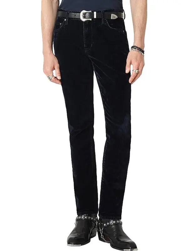 John Varvatos Pick Up Cotton Blend Slim Fit Jeans - Navy