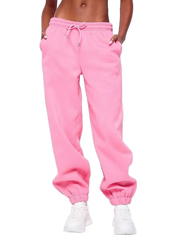 EDIKTED Raely Oversized Sweatpants - Pink