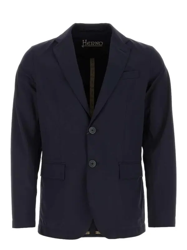 Herno Single-breasted Tailored Blazer - Black