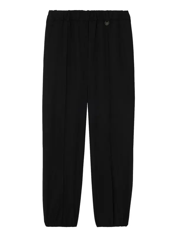 Burberry Wool Twill Sweatpants - Black