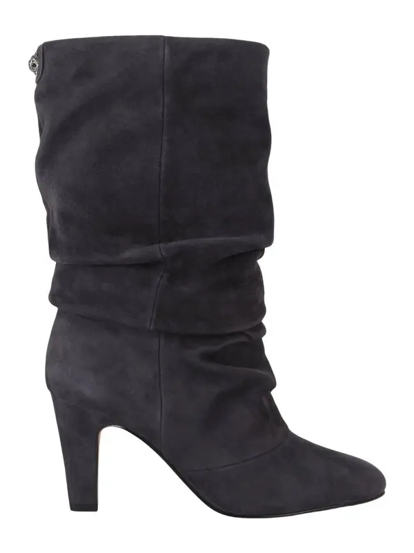 Kurt Geiger Suede Barb Slouch Boots - Grey