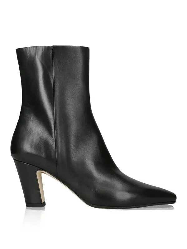 AeydĒ Leather Maris Ankle Boots 75 - Black