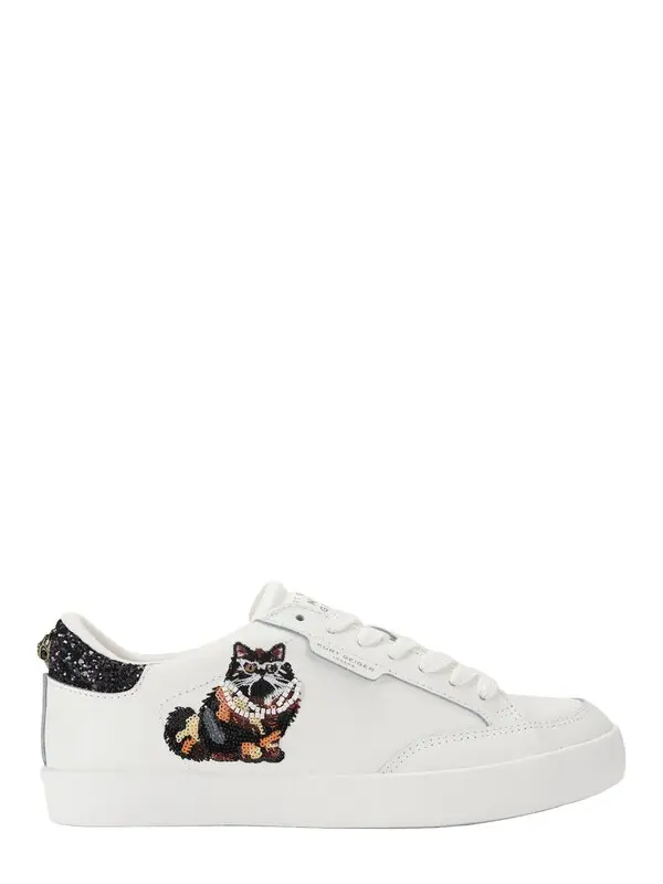 Kurt Geiger Leather Patch Sneakers - White