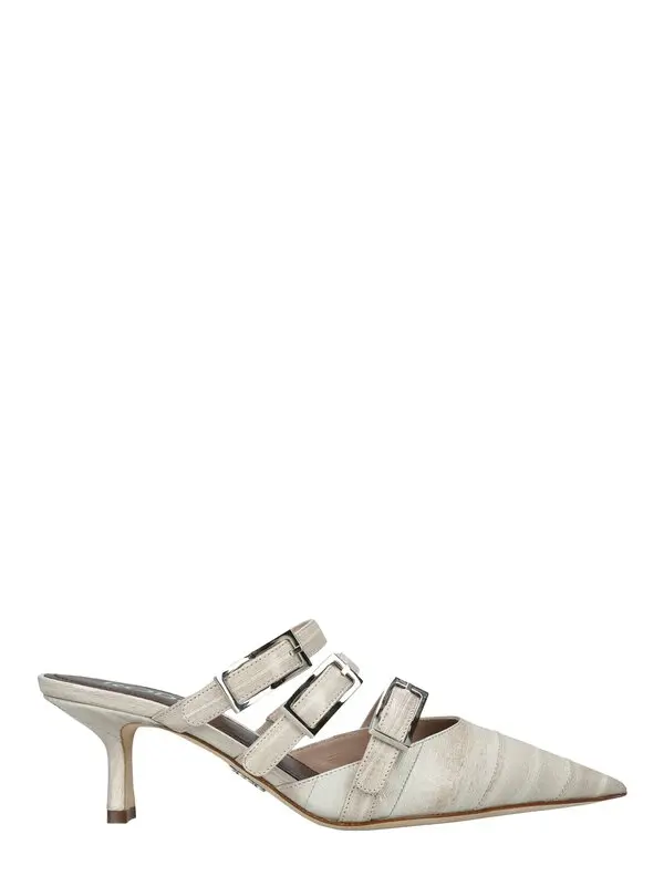 Rodo Paige Heeled Mules 55 - Beige