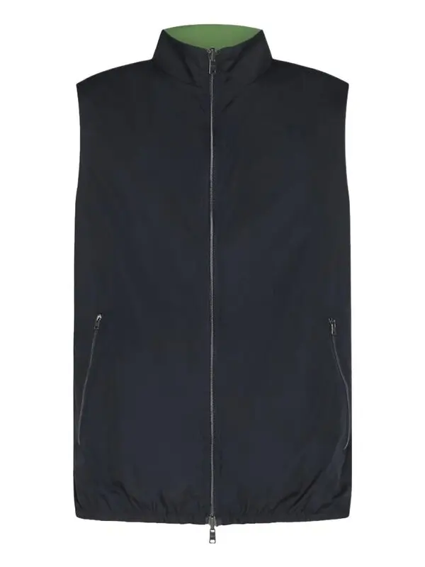 Herno High-neck Zip-fastening Gilet - Black