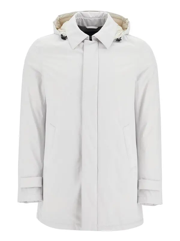 Herno Gore-tex Long Sleeve Hooded Jacket - Grey