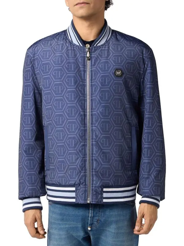 Philipp Plein Bomber Jacket - Blue