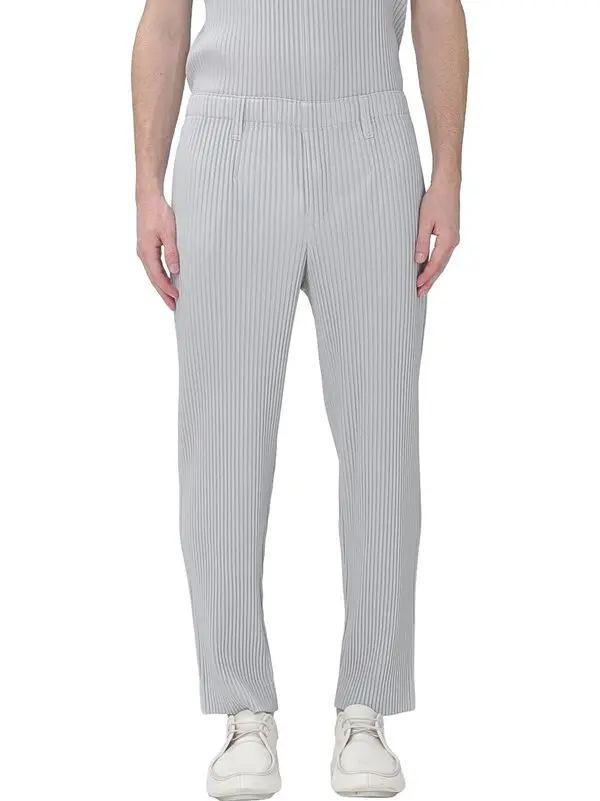 Issey Miyake Homme Plissé Pleated Trousers - Grey