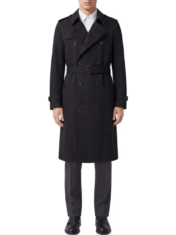 Burberry Double Breasted Trench Coat - Black