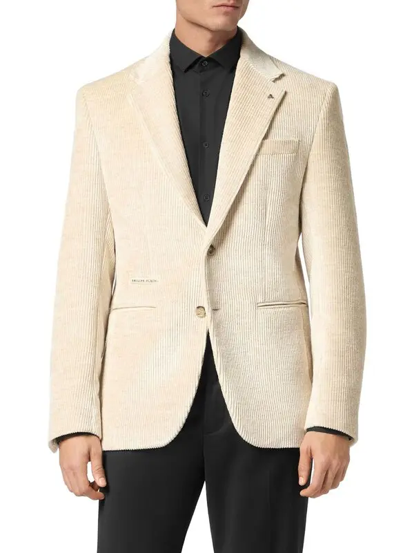 Philipp Plein Corduroy Blazer - Beige