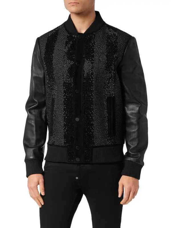 Philipp Plein Bomber Jacket - Black