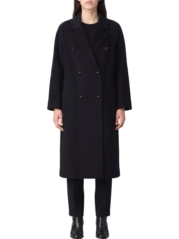 Loulou De Saison Double Breasted Coat - Black