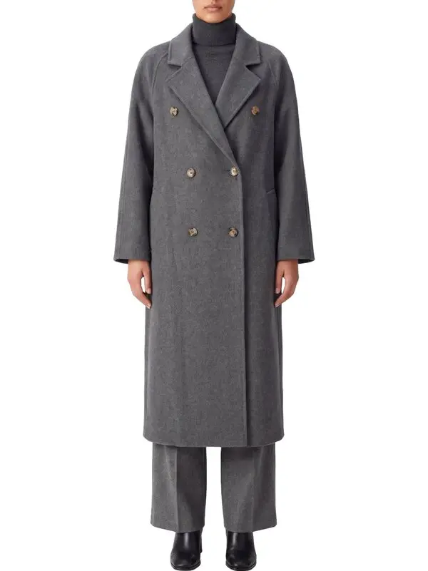 Loulou De Saison Double-breasted Coat - Grey