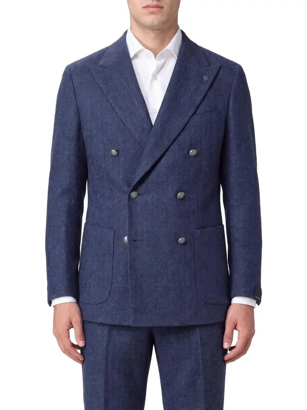 Tagliatore Double Breasted Blazer - Blue