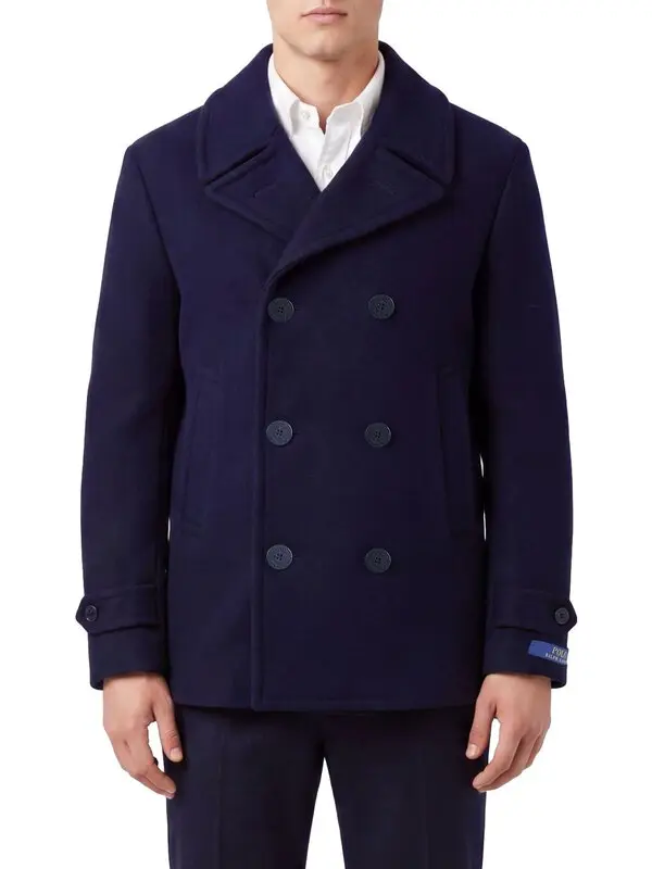 Polo Ralph Lauren Double Breasted Coat - Blue